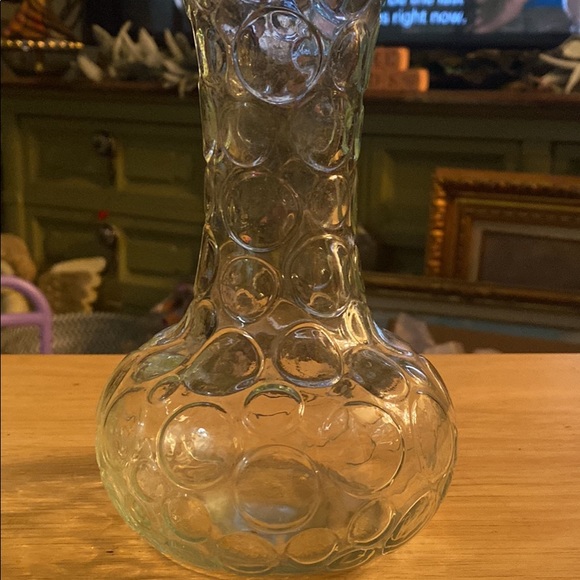 Accents | Mcm Mid Century Bubble Coin Dot Glass Bud Vase | Poshmark